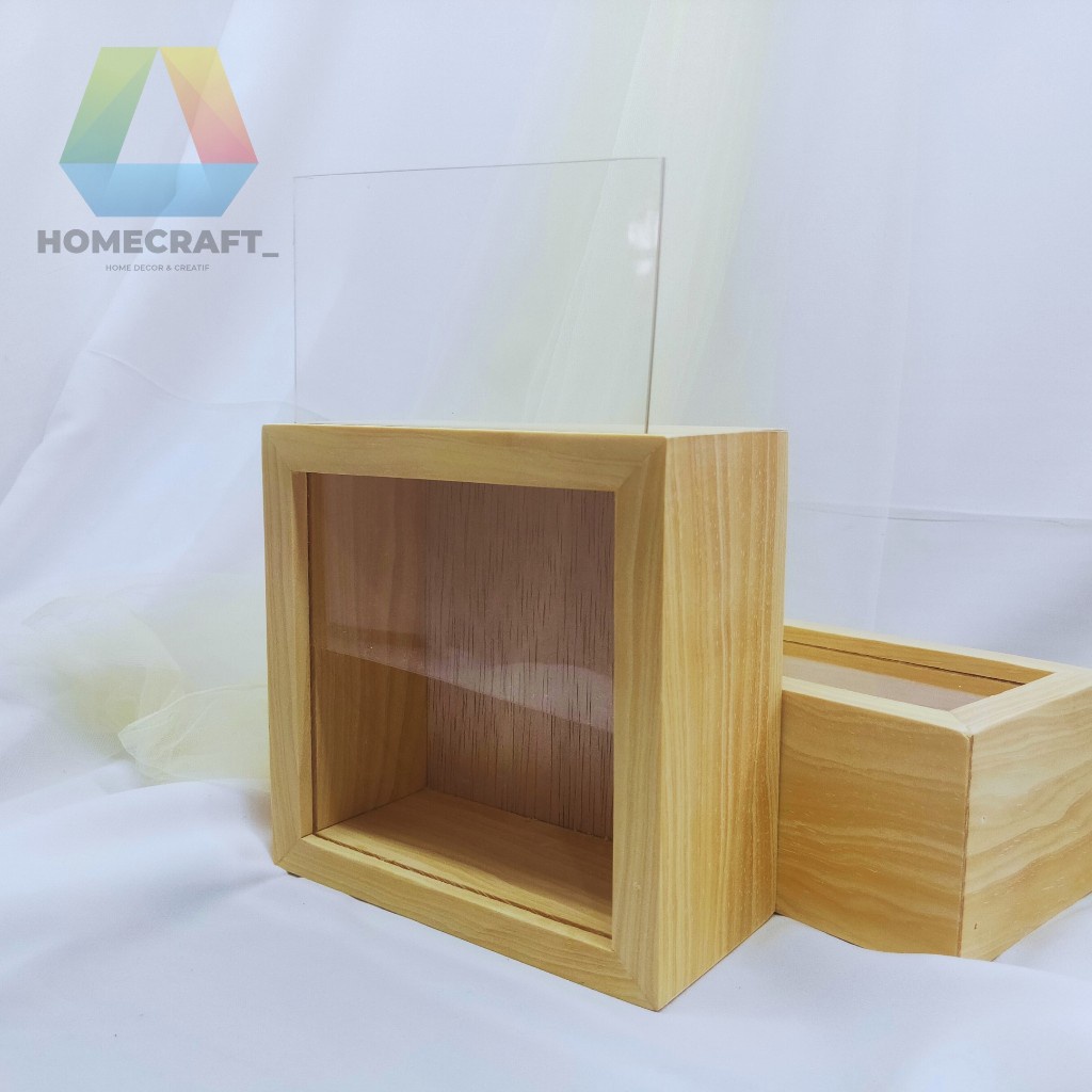 Jual Box Kotak Kayu Acrylic Sliding ukuran 15x15 acrylic di jual ...