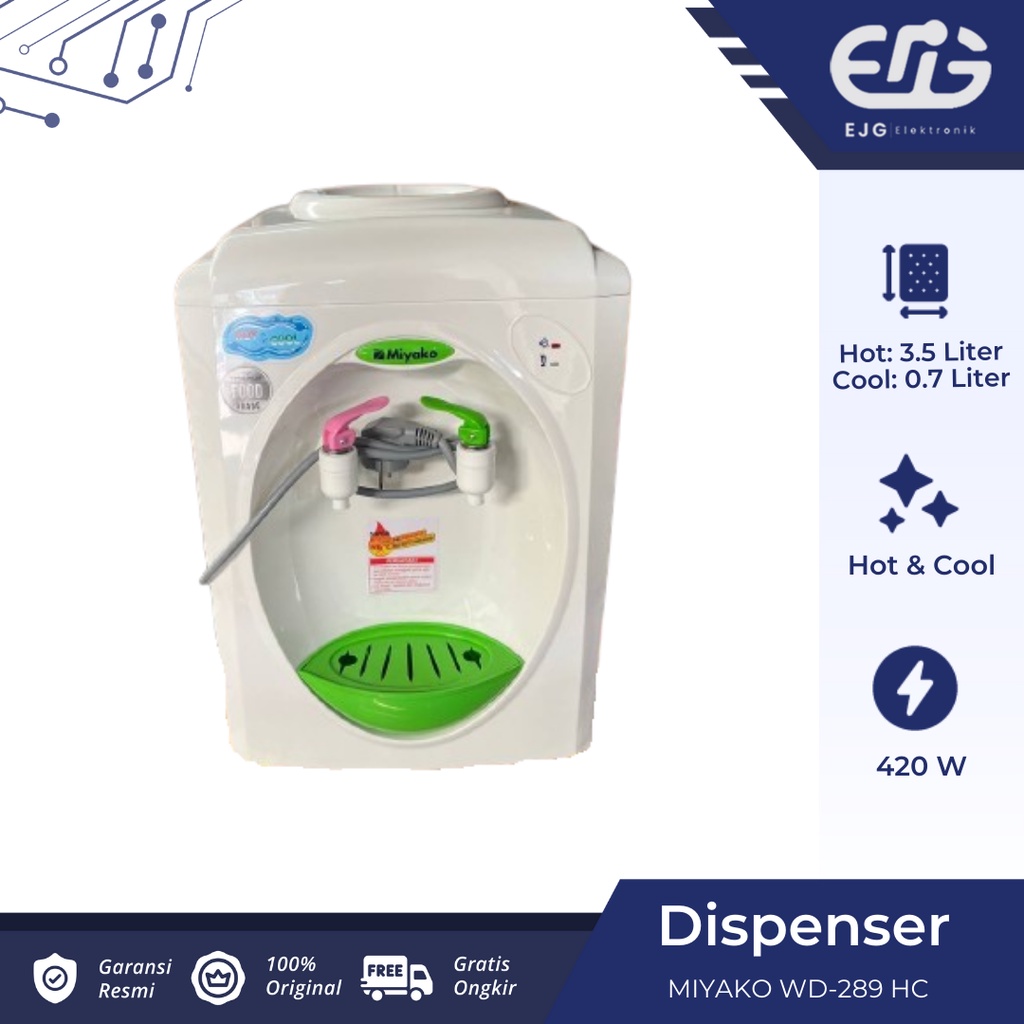 Jual Dispenser Miyako Hot & Cool WD-289 HC - 420W | Shopee Indonesia
