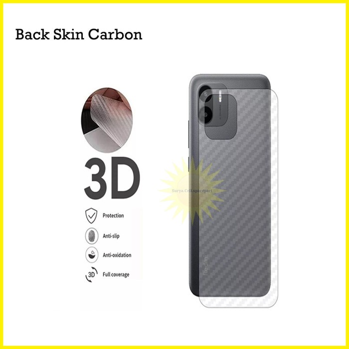 Jual Back Skin Carbon Xiaomi Redmi A3 2024 13 4g 13c Note 10 Note 13 ...