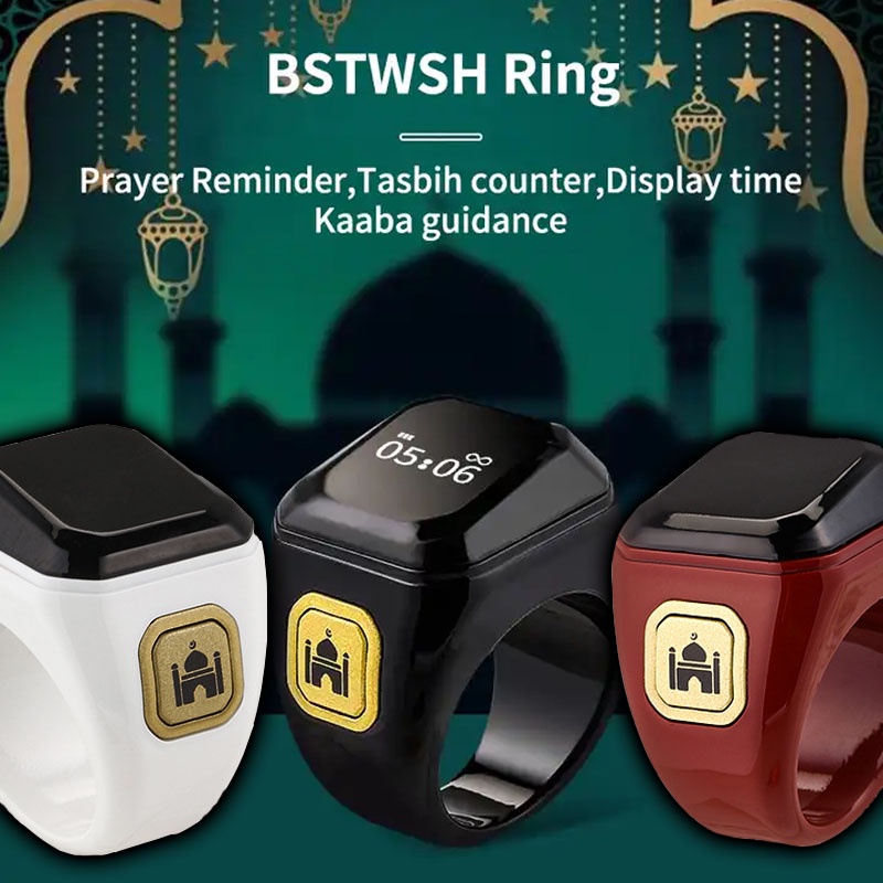 Jual Ziker Ring Smart Digital Tasbih Aluminum Alloy Smart Prayer Tasbih ...