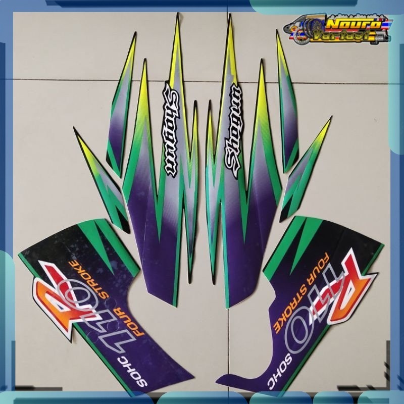 Jual Stiker striping suzuki shogun kebo 110 r 1999 2000 hitam body ...