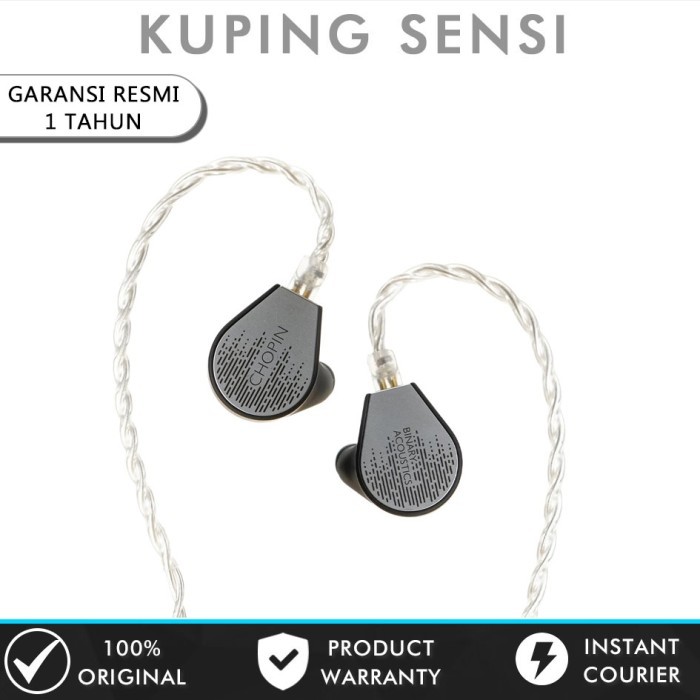 Jual AC99 GIZAUDIO x BINARY Chopin 1DD+3BA Hybrid In Ear Monitor Earphone IEM - Black, 3.5mm ...