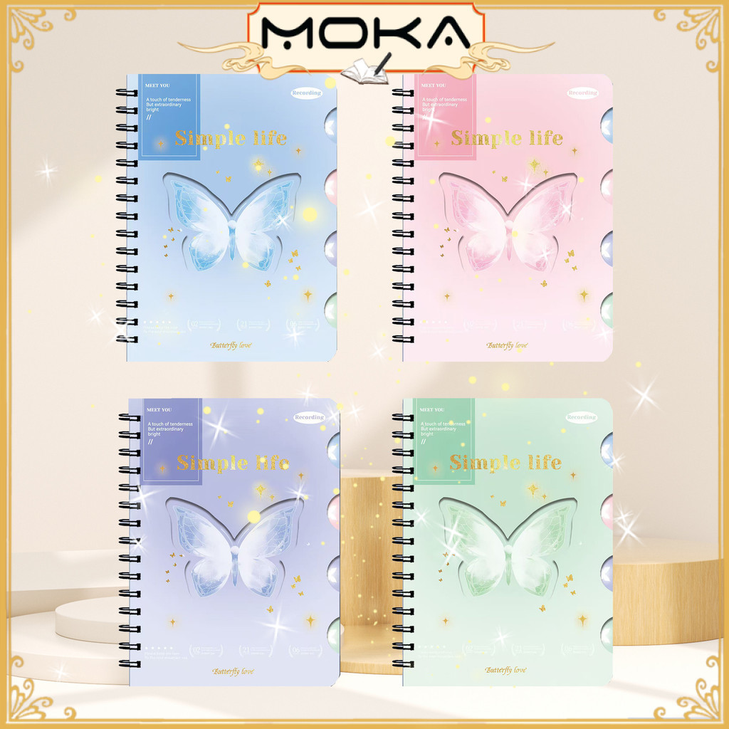 Jual MOKA NOTEBOOK RING ISI 120 LEMBAR HALAMAN DENGAN PEMBATAS HALAMAN ...