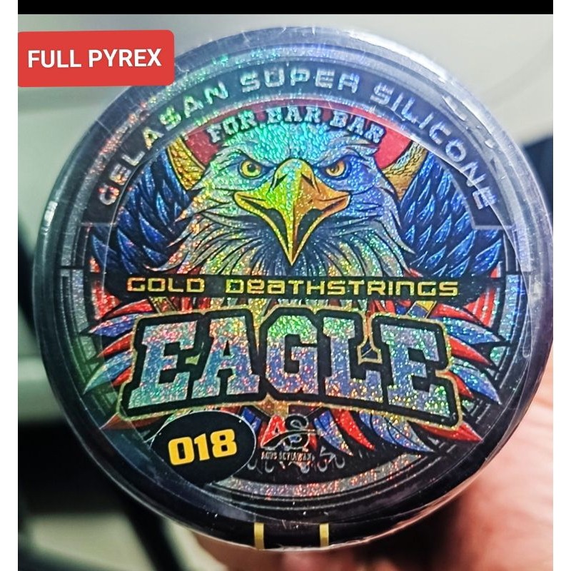 Jual LSJN0 Gelasan Promo 1 klos MATOT PYREX 018 GOLD ORIGINAL EAGLE ...