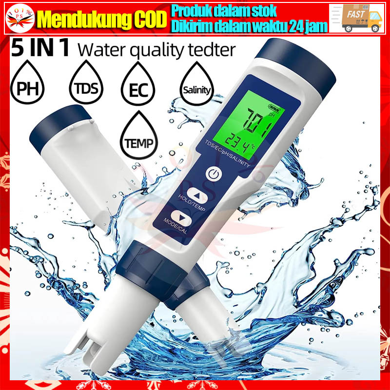 Jual Multifungsi 5 in 1 Pena Pengukur Digital Kualitas Air Dengan ...
