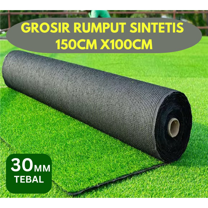Jual Rumput Sintetis 1.5M x 1M / 1M x 1M 30MM Tebal – Premium ...