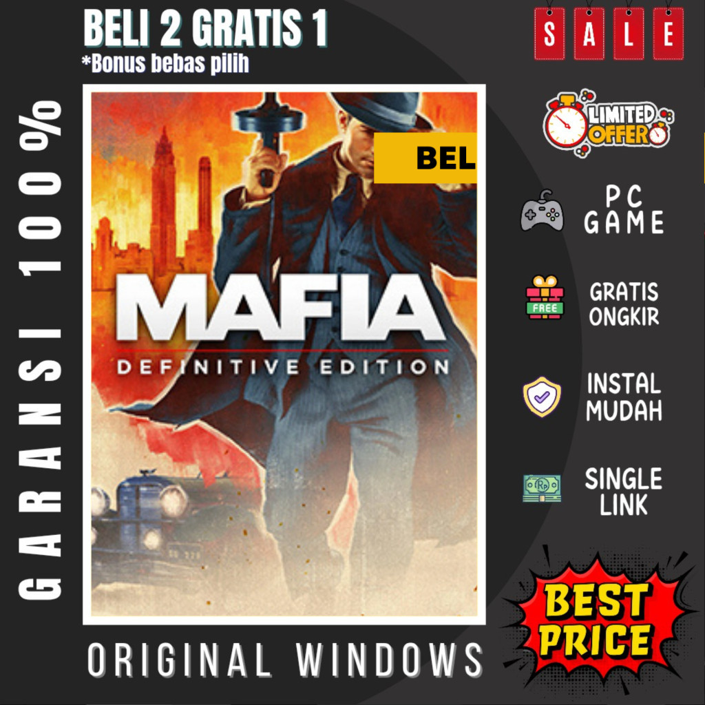 Jual MAFIA DEFINITIVE EDITION - GAME PC - GAME LAPTOP - PC GAMES - BELI 2 GRATIS 1 - ORIGINAL ...