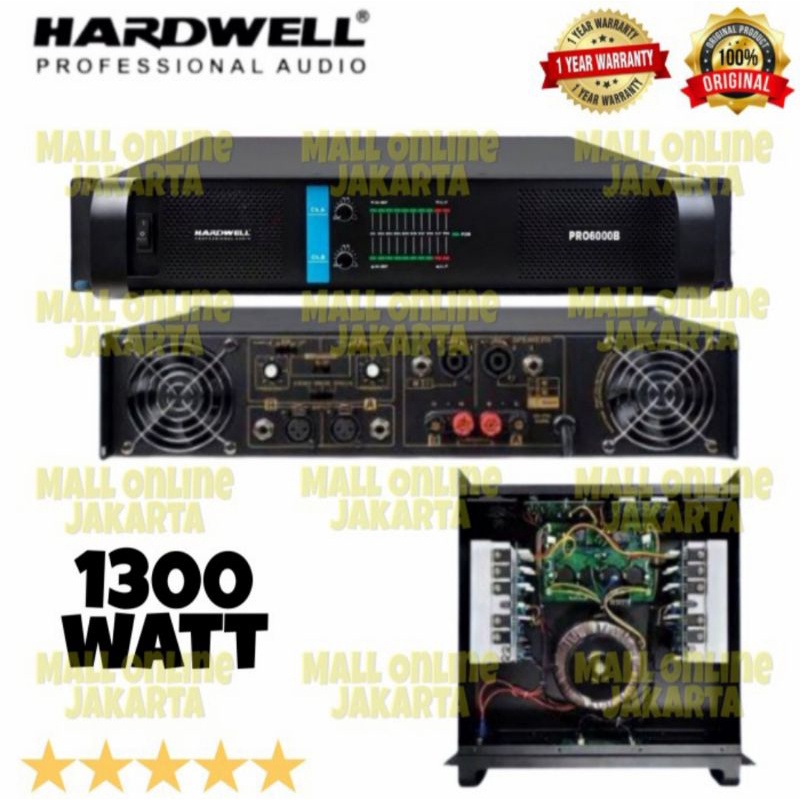 Jual Power Amplifier Hardwell Pro 6000B/Pro6000 B Original | Shopee Indonesia