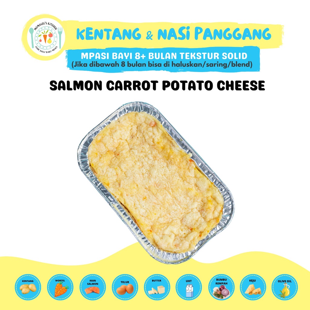 Jual SALMON CARROT POTATO CHEESE (MPASI FROZEN) | Shopee Indonesia