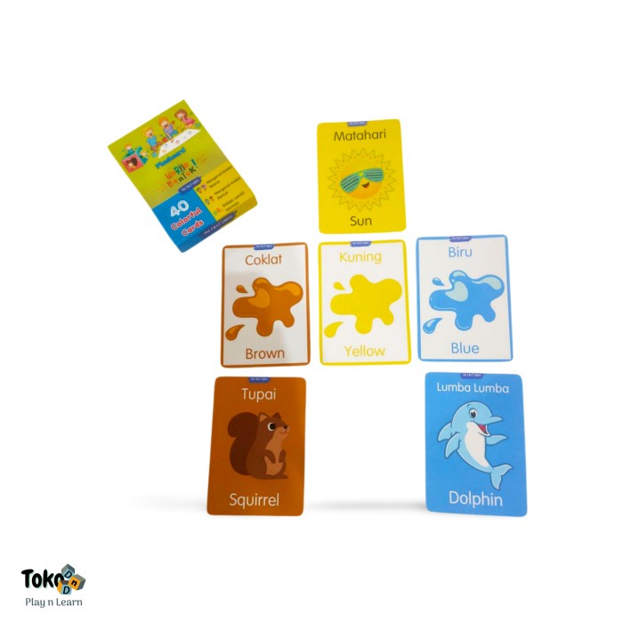 Jual Mainan Kartu Edukasi Anak My Flashcards Warna Bentuk What Color ...