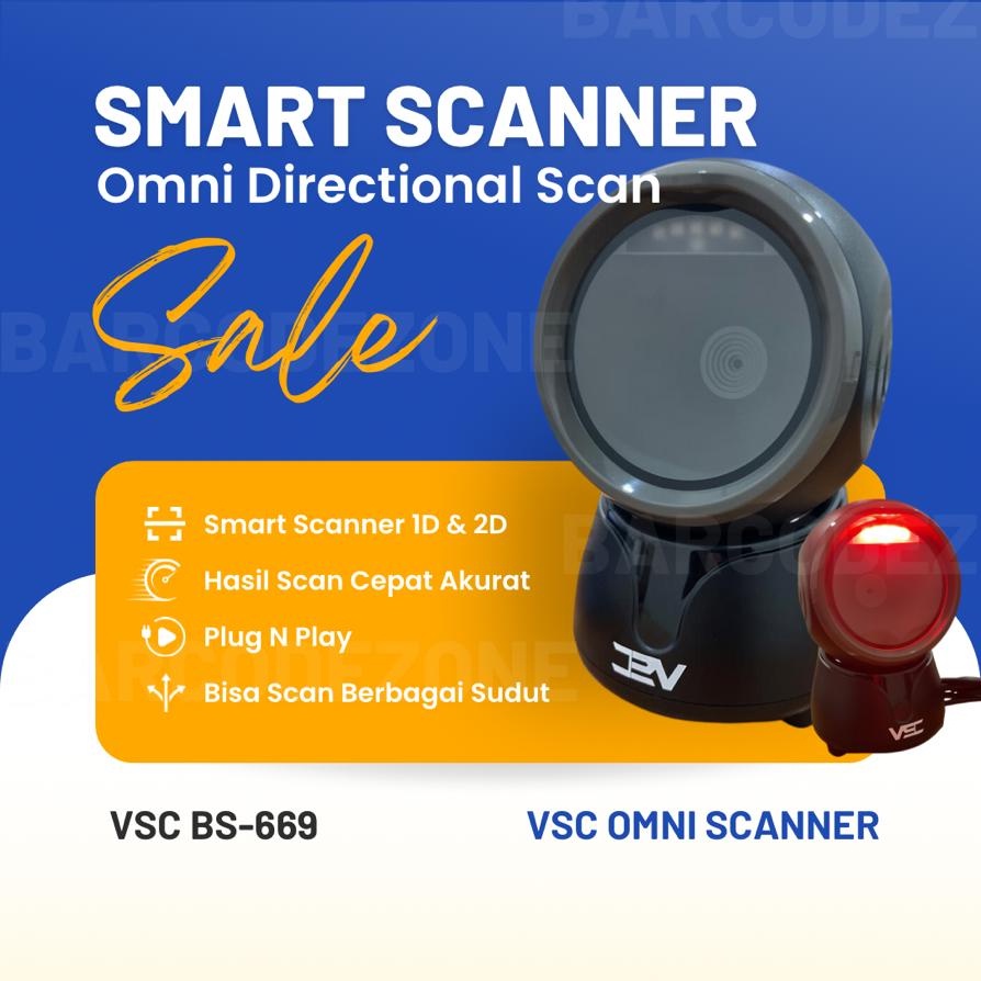 Jual 2D OMNI BARCODE SCANNER VSC BS-669 (QR CODE/PDF417/EFAKTUR ...