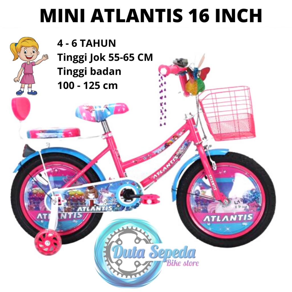 Jual Sepeda anak perempuan mini 16 inch usia 4 - 7 tahun Kuda Pony ...