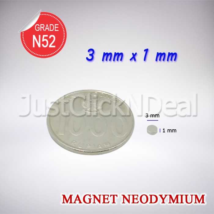 Jual Magnet Neodymium Silinder 3 x 1 mm | Shopee Indonesia