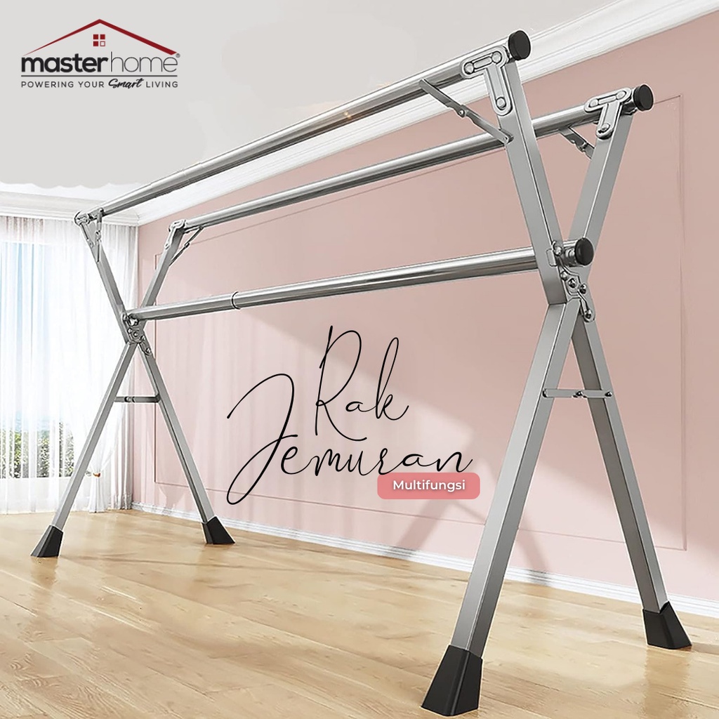 Jual Masterhome Jemuran Baju Lipat Stainless Steel 160cm | Jemuran ...