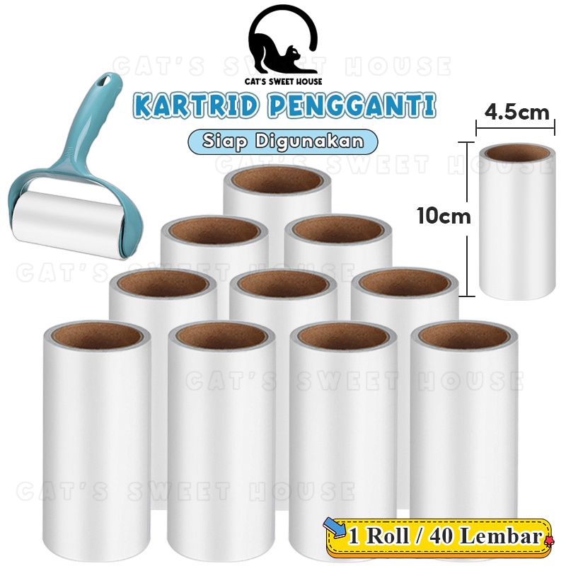 Jual Sticky Roll Bulu Kucing Isi Ulang Roll Pembersih Bulu Kucing ...