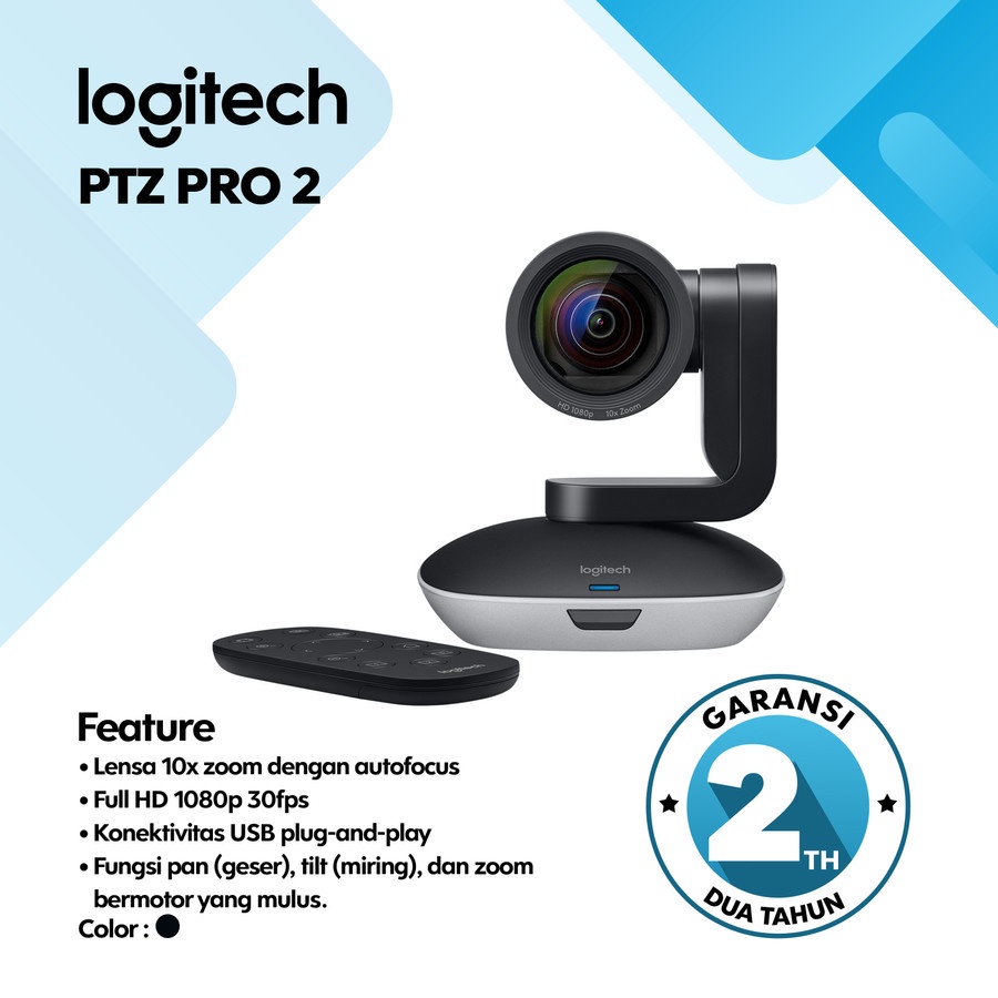 Jual Logitech PTZ PRO 2 Webcam Video Conference Camera 1080p HD ...