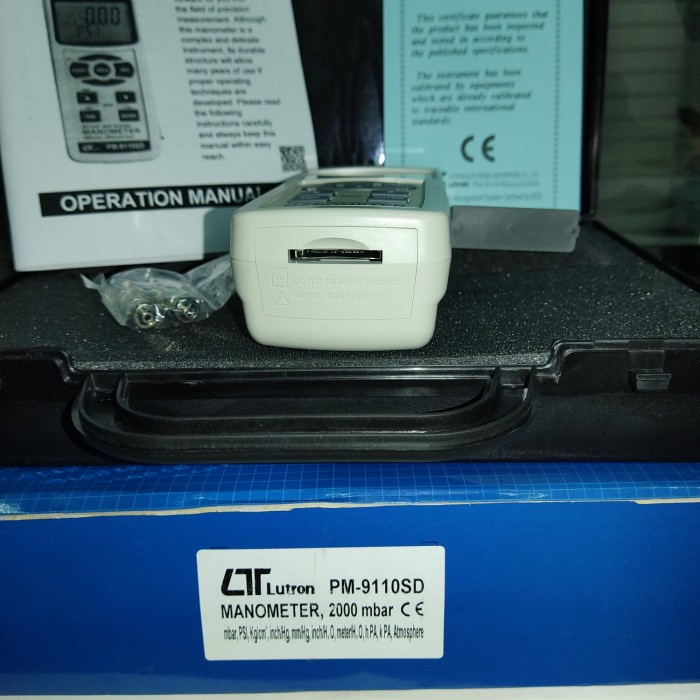 Jual LUTRON PM-9110SD Manometer 2000 mbar | Shopee Indonesia