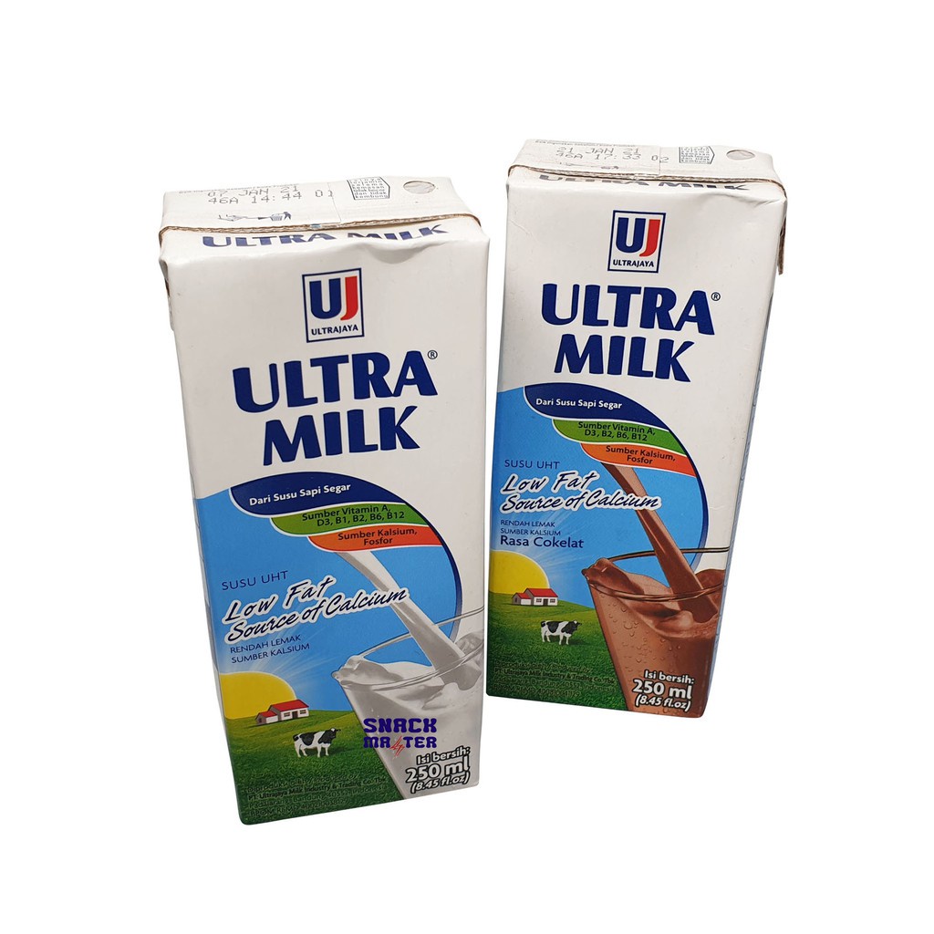 Jual Susu UHT Ultra Milk Low Fat - Netto 250 ml. | Shopee Indonesia