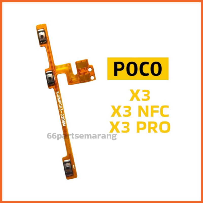 Jual Flexibel Flexible Power On Off Volume Xiaomi Poco X3/X3 NFC/X3 Pro New - Blackclover ...