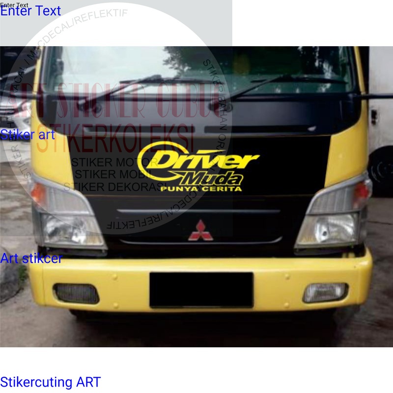 Jual Stiker cuting STIKER MOBIL STICKER CUTTING DRIVER MUDA PUNYA ...