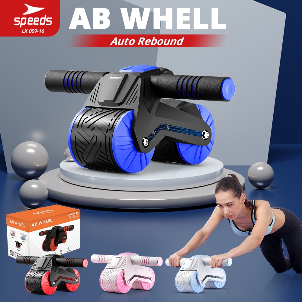 Jual SPEEDS Ab Wheel Ab Roller Exercise Roda Dua Double Wheel AB Roller ...