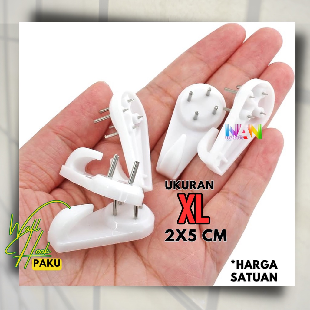 Jual Wall hook Paku dinding kaitan bingkai paku wire grid wall kawat ...