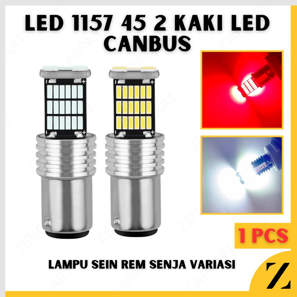 Jual Lampu LED Rem Kaki 2 Kaki 1 45 Mata Mobil Motor Stop 1157 1156 ...