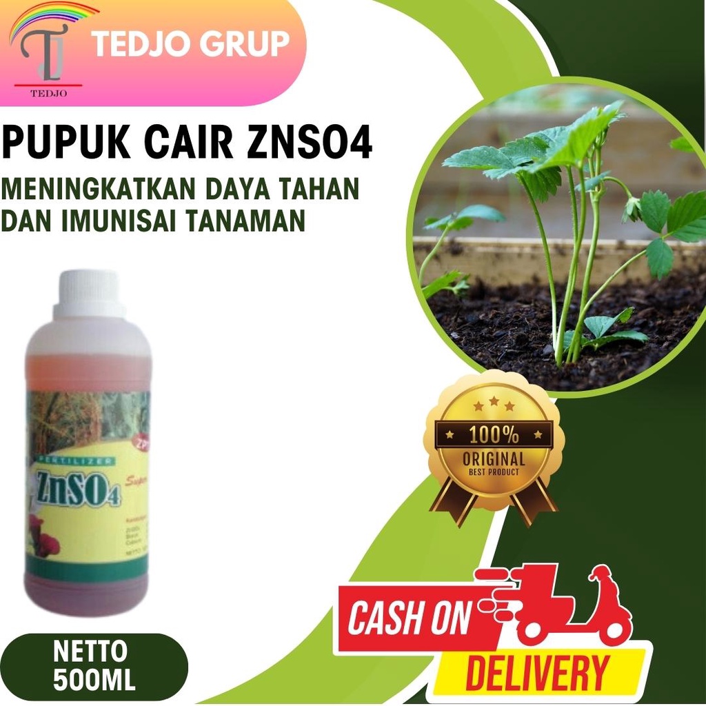 Jual pupuk znso4 cair obat tanaman padi merah Pupuk ZnSO4 500 Ml ...