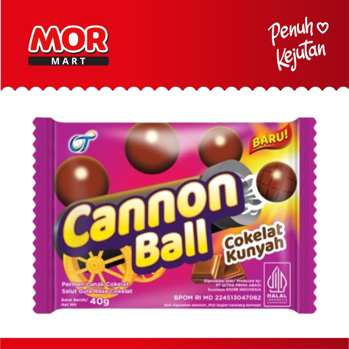 Jual CANNON Ball Coklat Permen Coklat 40gr | Shopee Indonesia