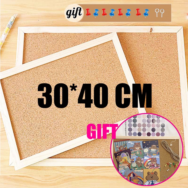 Jual Cork Board 30 x 40 cm / Softboard / Pin Board / Papan Pengumuman ...