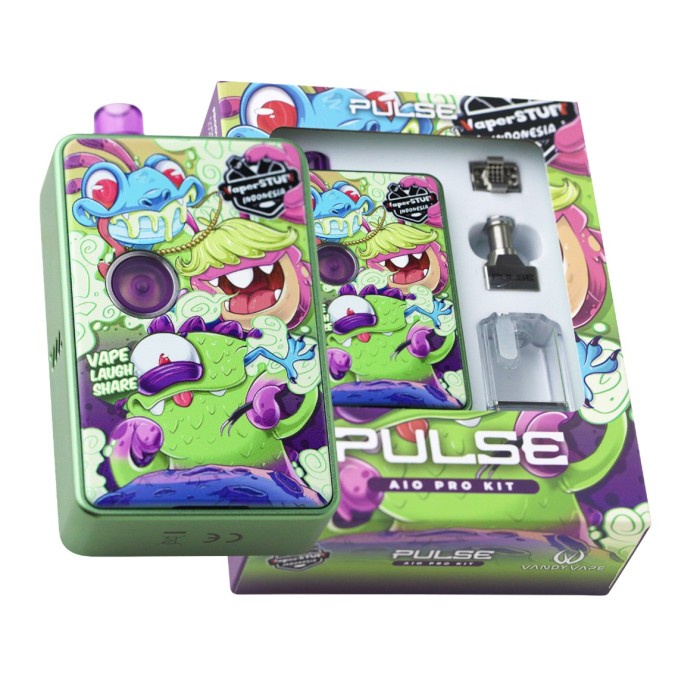 Jual Vape Pulse AIO Pro Kit 80W With RBA Green Authentic By Vaperstuff | Shopee Indonesia