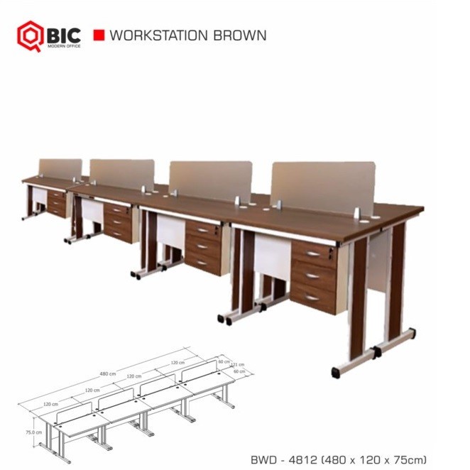 Jual PROMO MURAH Meja partisi kantor workstation staff 2 4 6 orang ...