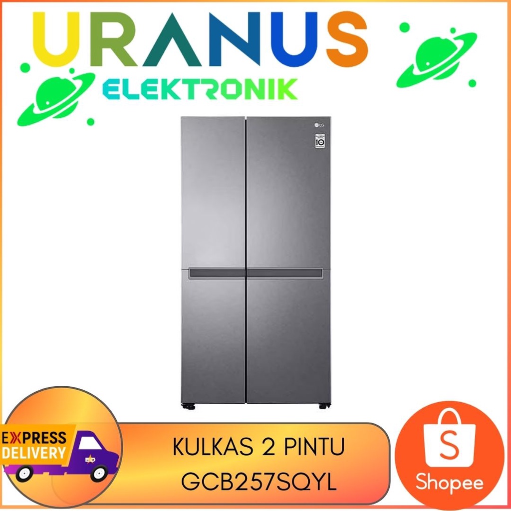 Jual LG GC-B257SQYL KULKAS SIDE BY SIDE KAPASITAS 694L/647L FLAT DOOR | Shopee Indonesia