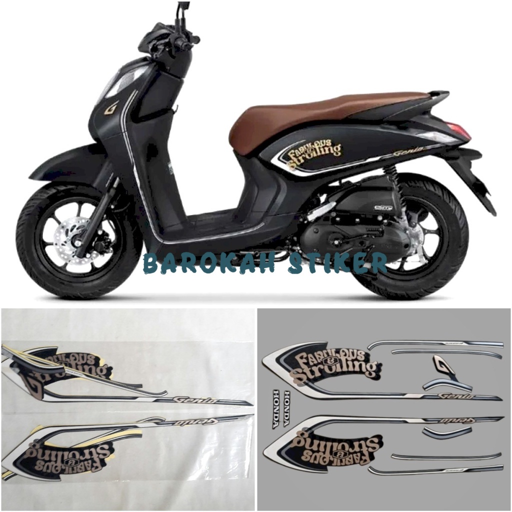 Jual Striping stiker polet list motor Honda GENIO 110 2023 CBS ISS ...