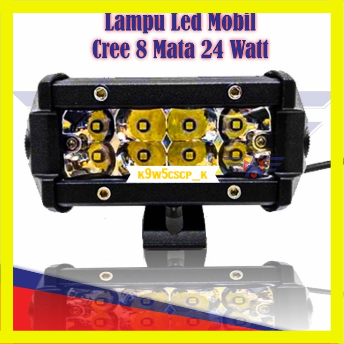 Jual Lampu Led Mobil Cree 8 Mata 24 Watt | Shopee Indonesia