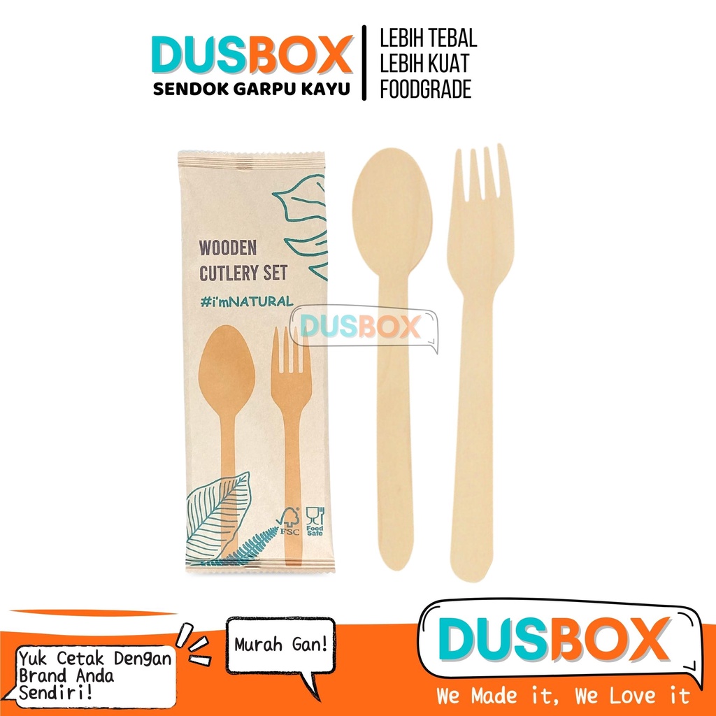 Jual Sendok Garpu Kayu / Sendok Makan Kayu / Sendok Kayu / Garpu Kayu ...