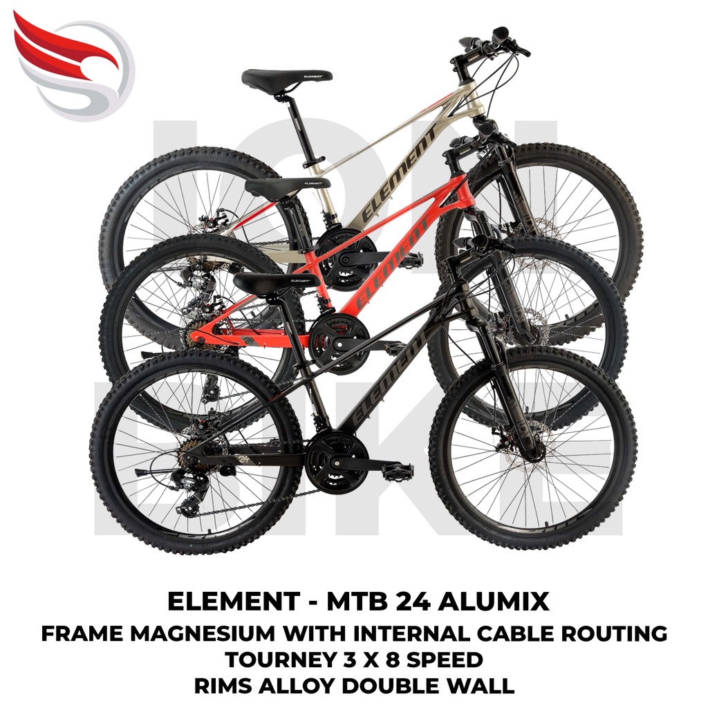 Jual Sepeda MTB Element Alumix 24 Gunung Terbaik Spesifikasi Tinggi ...