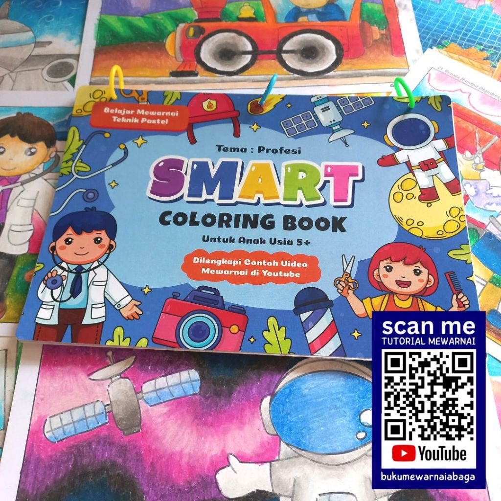 Jual ABAGA Smart Coloring Book Profesi/ Buku Mewarnai Anak SD/ Belajar ...