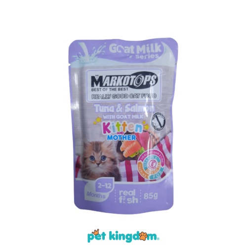 Jual Pet Kingdom Markotops 85 gr Makanan Kucing Basah Kitten Tuna ...