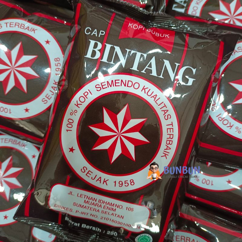Jual KOPI BUBUK CAP BINTANG - KOPI SEMENDO KHAS MUARA ENIM 250 gram ...