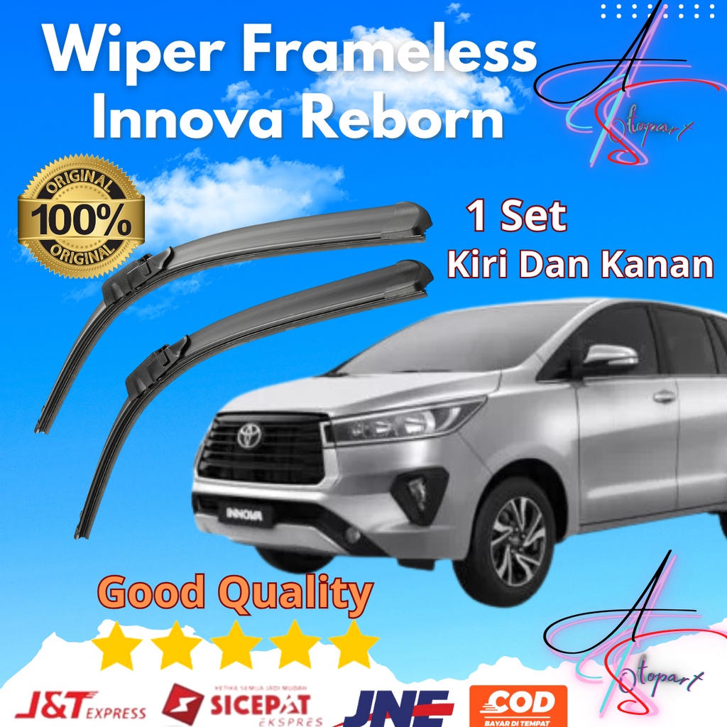 Jual Wiper Mobil Toyota Kijang Innova / All New Innova / Reborn / Zenix / Venturer Frameless 1 ...
