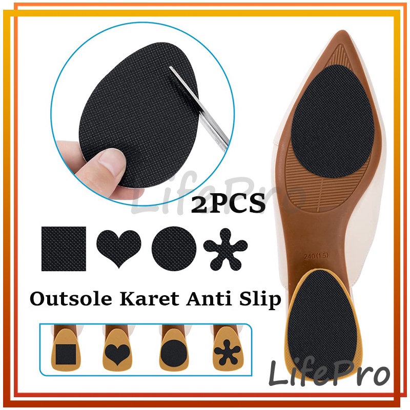 Jual Outsole Karet Anti Slip 1 Pasang / Alas High Heel Karet Anti Licin ...