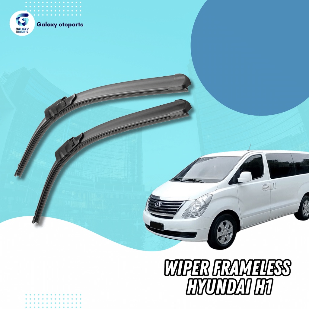 Jual Wiper Frameless Hyundai H1 Tanpa Rangka Besi 1 Set ( Kiri & Kanan ...