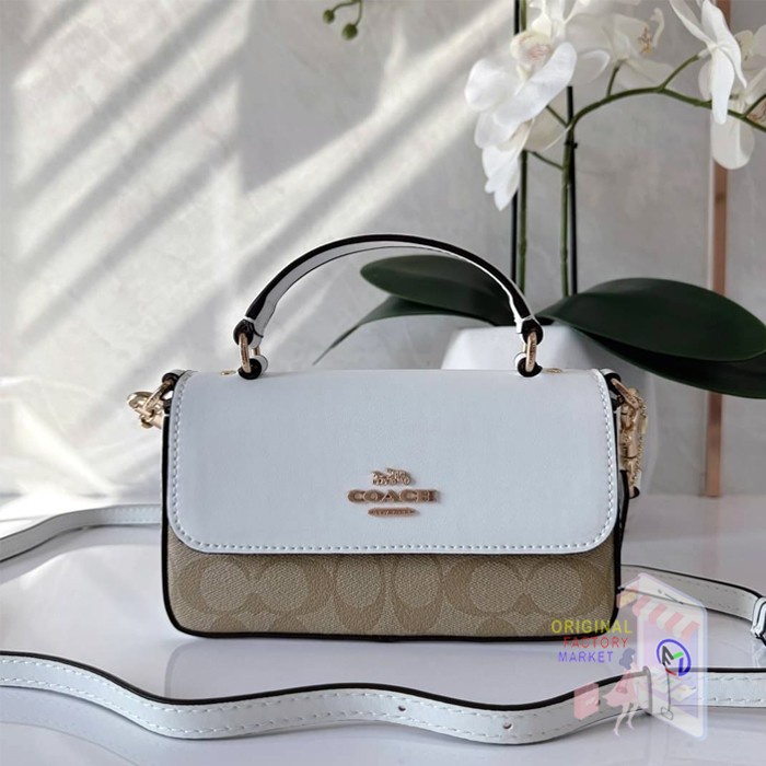 Jual TAS Coach CC340 Mini Josie Top Handle Crossbody Blocked Signature ...