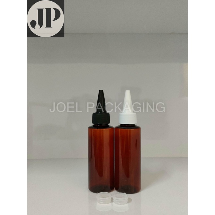 Jual Botol Rf 100 Ml Amber Tutup Kerucut Putih Hitam Botol Tinta 100Ml ...