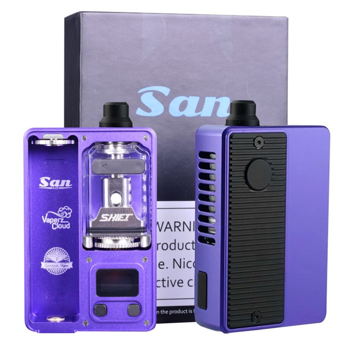 Jual Pod Vape SAN AIO EUROPA VERSION 80W 18650 Authentic By Gerobak ...