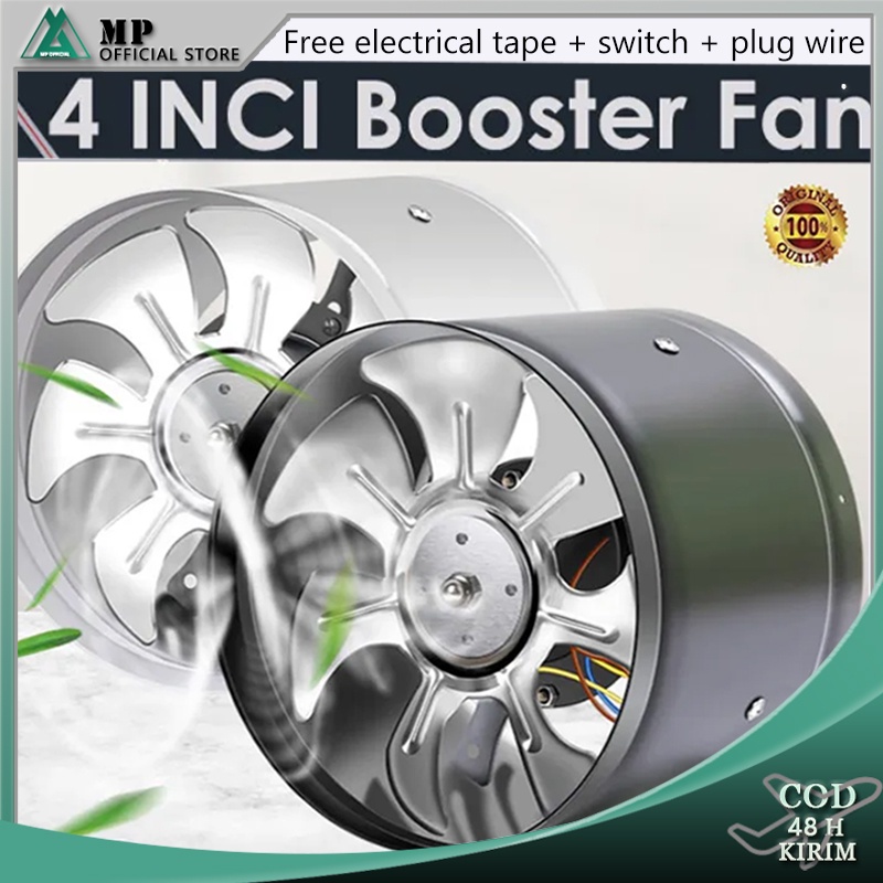 Jual High-Speed Exhaust Fan Inline Duct Kitchen Extractor Metal Toilet ...