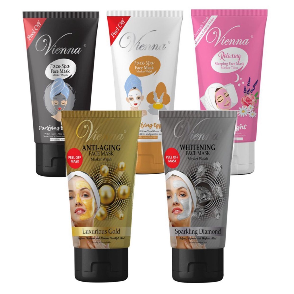 Jual Vienna Peel Off Mask Kemasan Tube 50ML All Variant Lengkap ...