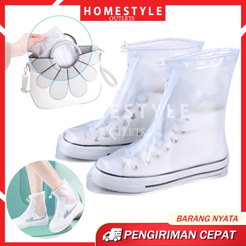 Jual Pelindung Sepatu Anti Air Unisex Tahan Air Dari Hujan Cover Sepatu ...