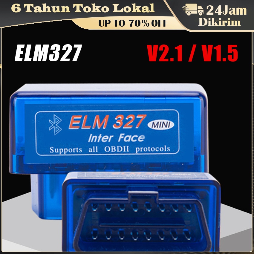 Jual ELM327 Mini OBD OBD2 Bluetooth Wireless Car Scanner V1.5 V2.1 Alat ...